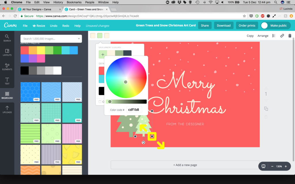 How to create a personalised Christmas card with Canva – Easy step by ...